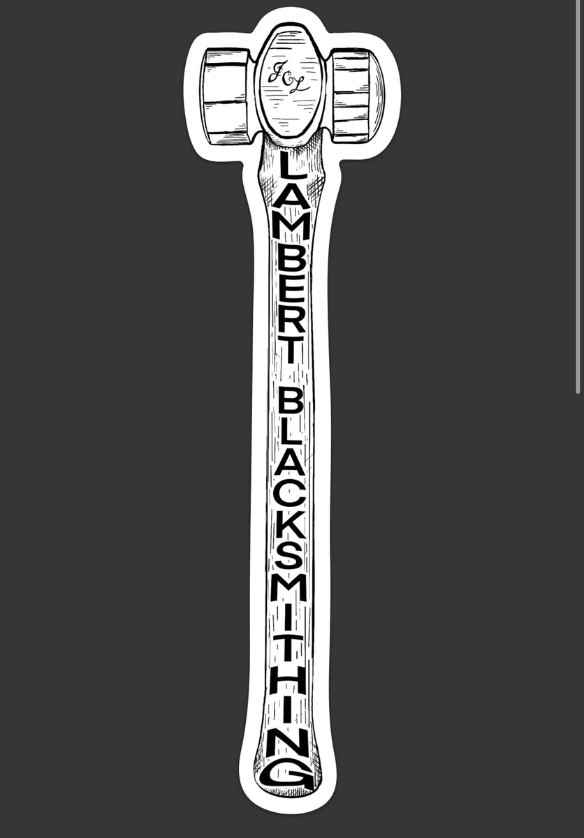 Hammer Sticker-life sized – Lambert Blacksmithing